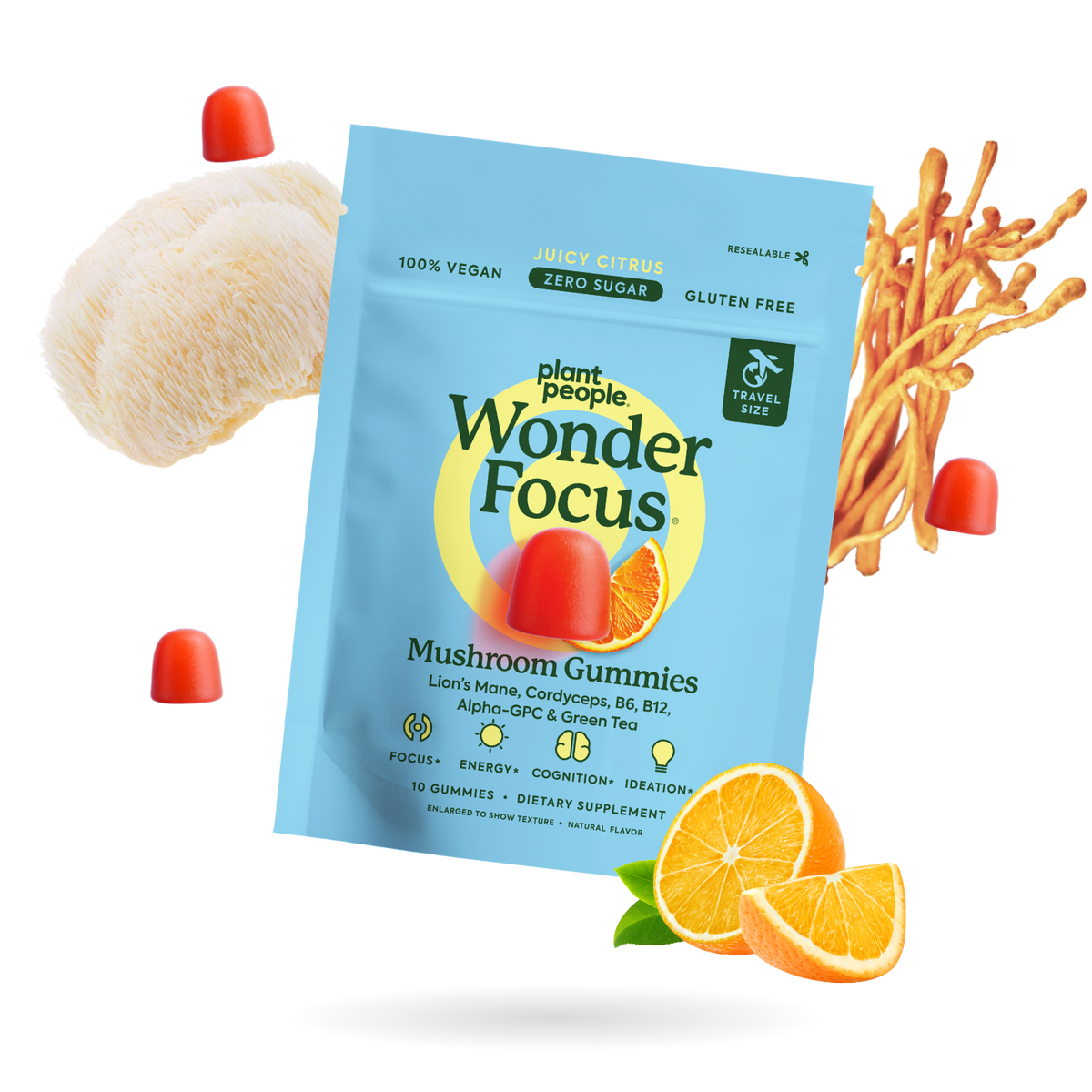 Try Focus Gummies - 5 Day Trial | 0g Sugar | Plant People