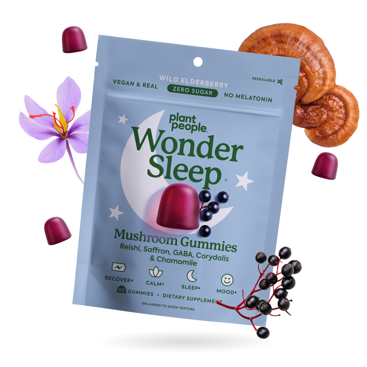 Melatonin-Free Sleep Gummies | Zero Sugar | WonderSleep – Plant People